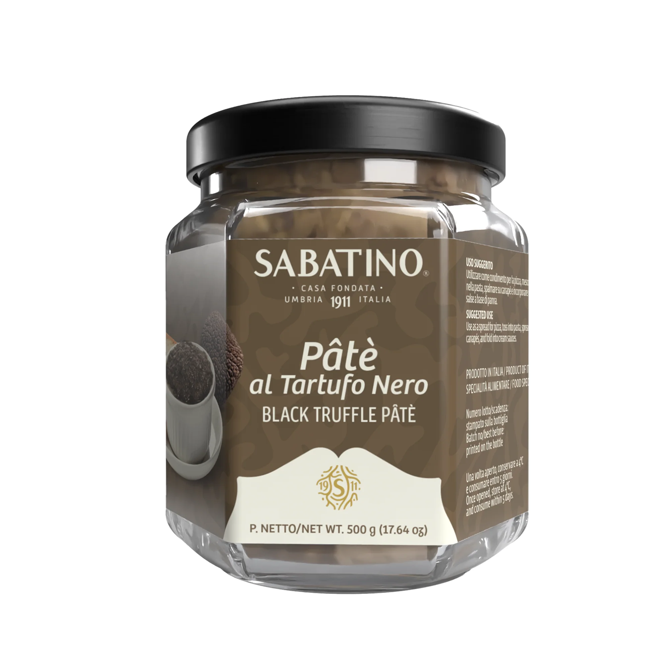 Sabatino Black Truffle Pate 500gm x 6btl (Halal) – FoodService.com.sg