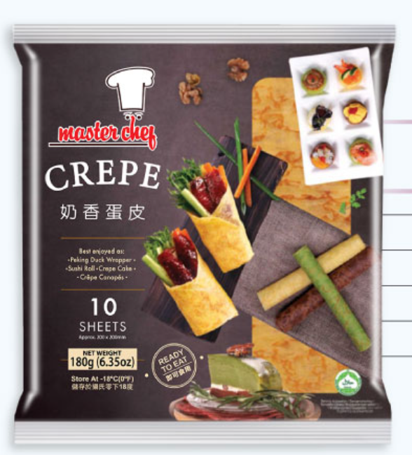 MasterChef Crepe Skin (200mm) Square 180gm (10sht x 20pkt ...